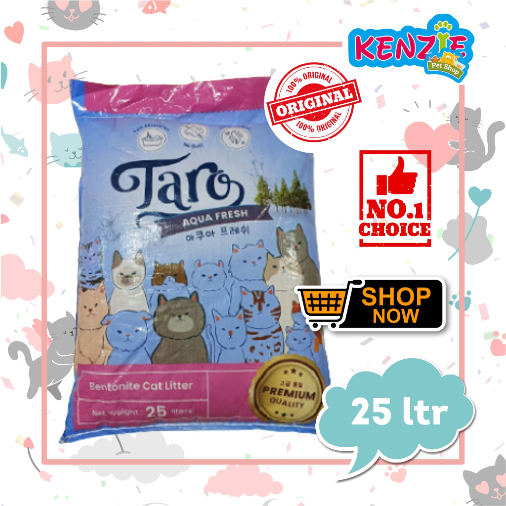 Jual Taro Cat Litter 25L - Pasir Kucing Gumpal Wangi TARO | Shopee ...