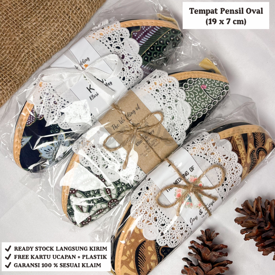 Jual PAKET HEMAT 50 BIJI Souvenir Pernikahan Tempat Pensil Batik Khas Jogja 19 x 7 cm Souvenir ...
