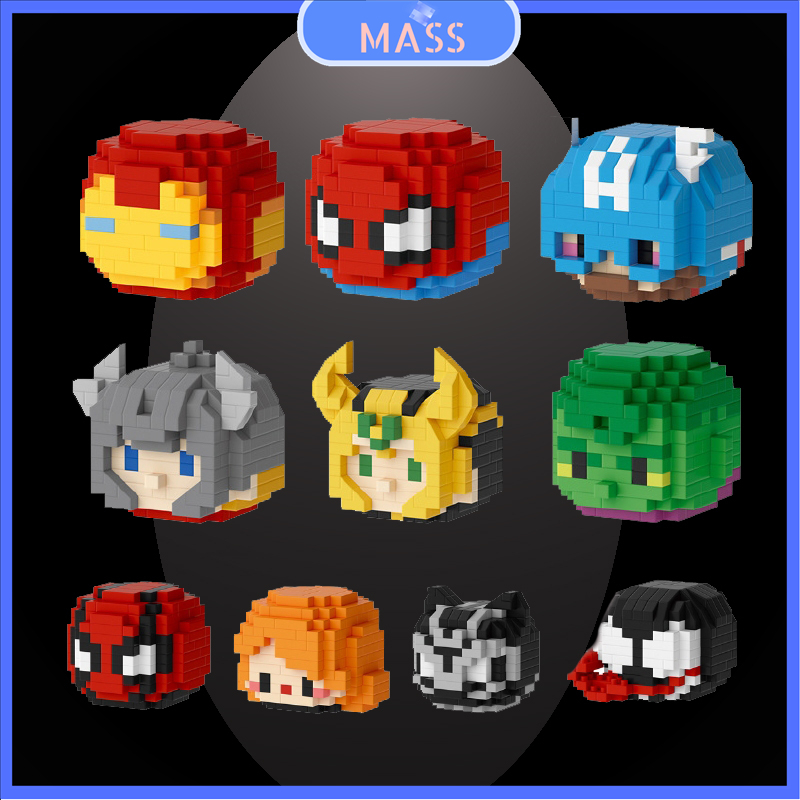 Jual MASS Toys Nano Bricks Block Superhero The Avengers EGG brick Balok ...
