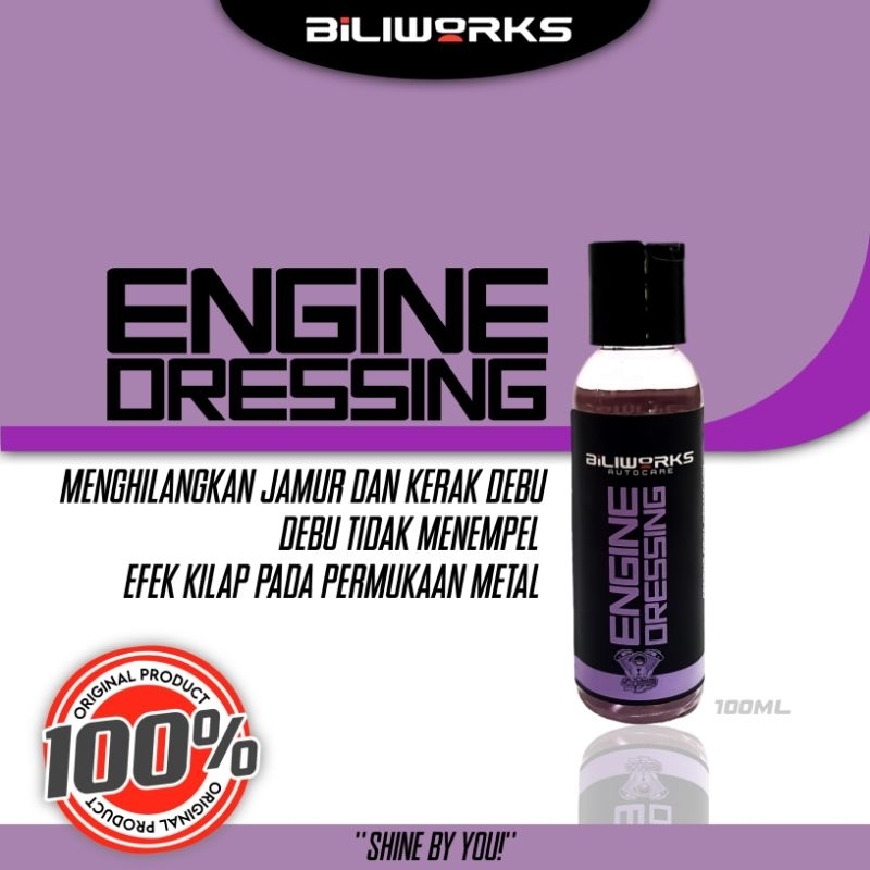 Jual Biliworks Engine Dressing 100ml Pembersih dan Pengkilap Mesin Velg ...