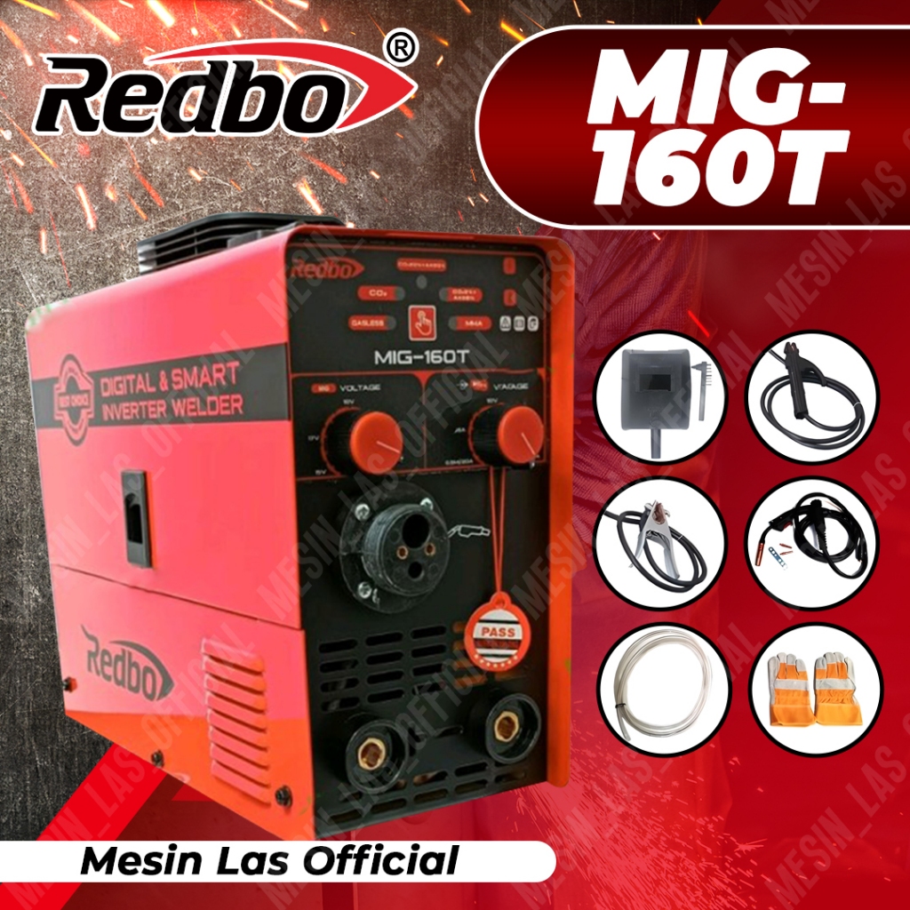 Jual Mesin Las Redbo CO2 MIG 160T Bergaransi Resmi - Mesin Trafo Las MIG 160 T | Shopee Indonesia