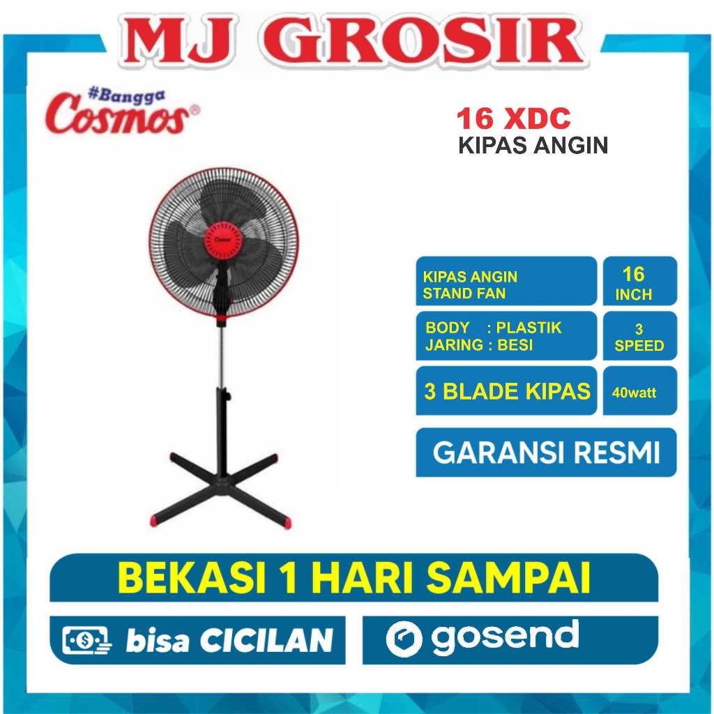 Jual PROMO KIPAS ANGIN STAND FAN COSMOS 16 XDC STAND KIPAS ANGIN ...