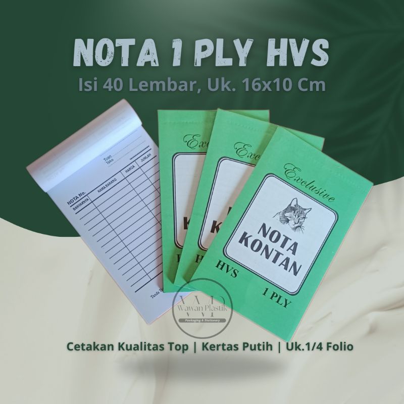 Jual Buku Nota Penjualan 1 Ply Murah HVS | Shopee Indonesia
