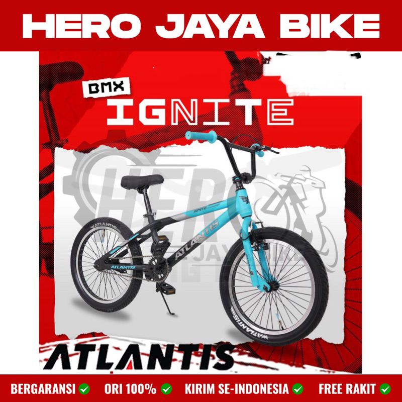 Jual Sepeda Anak Laki BMX ATLANTIS IGNITE Ukuran 20Inch Aluminium Rem ...