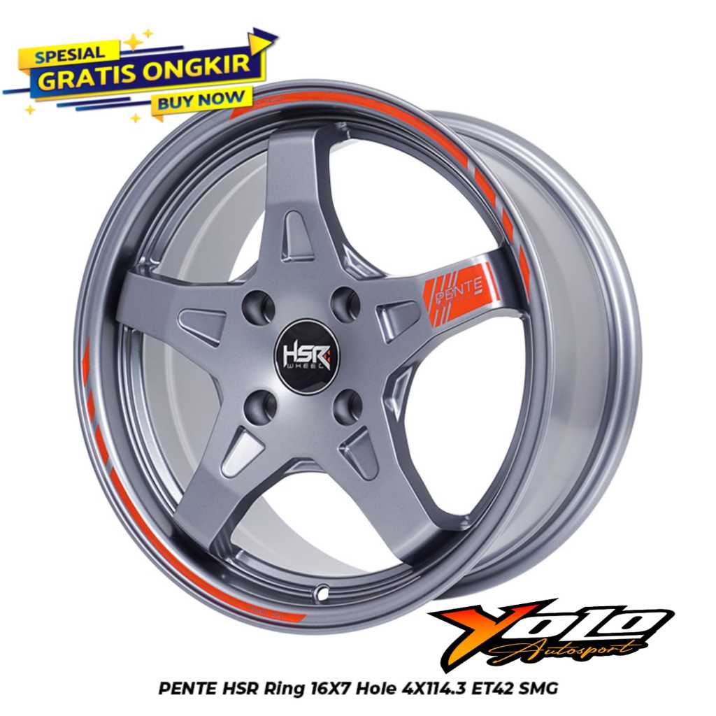 Jual Velg Mobil Ring 16 HSR PENTE R16 Cocok Buat Mobil Brio, Agya, Sigra, Vios, Calya, Avanza ...