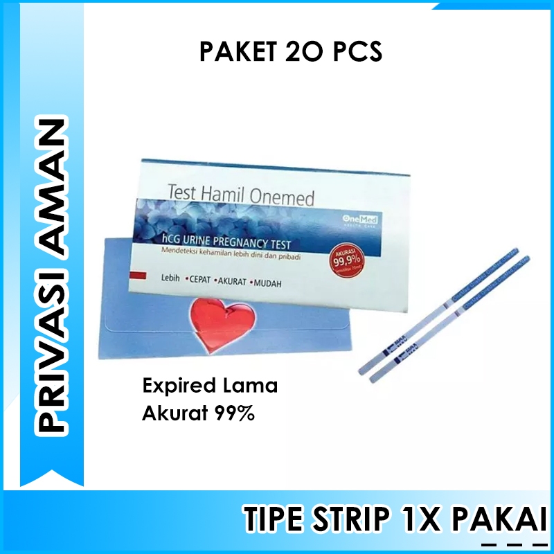 Jual 20 PCS Test Pack Kehamilan Tespek Onemed Tespack Privasi Aman ...
