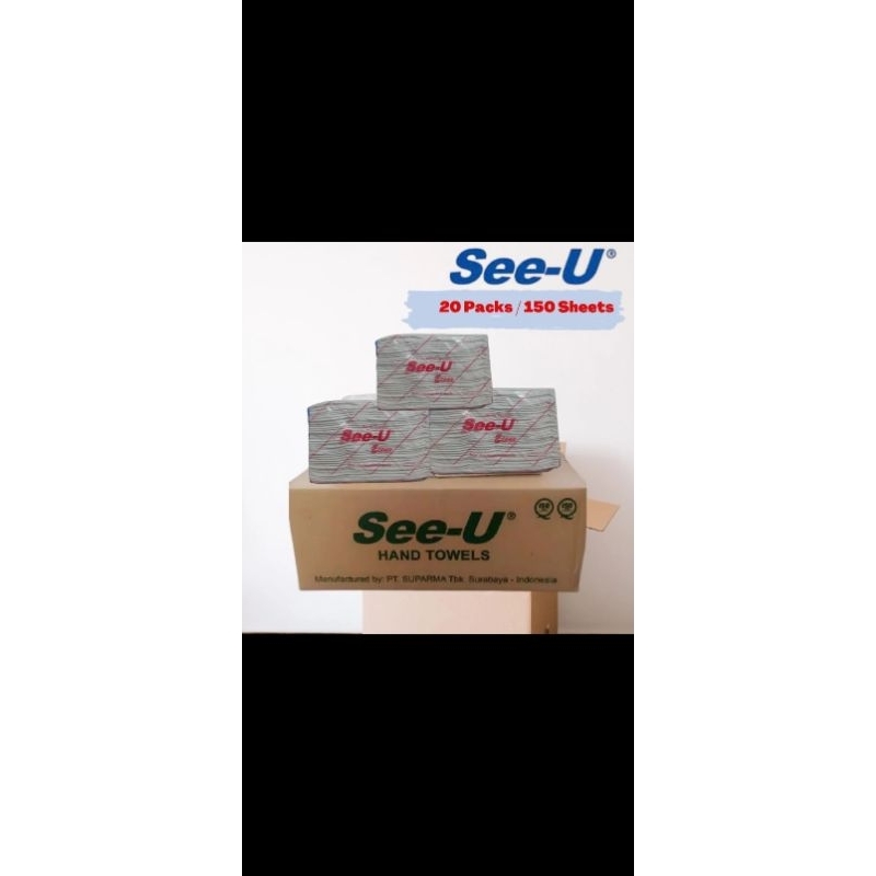 Jual Tissue See-U Hand Towel Brown Tissue Paper Putih Tissue Wastafel ...
