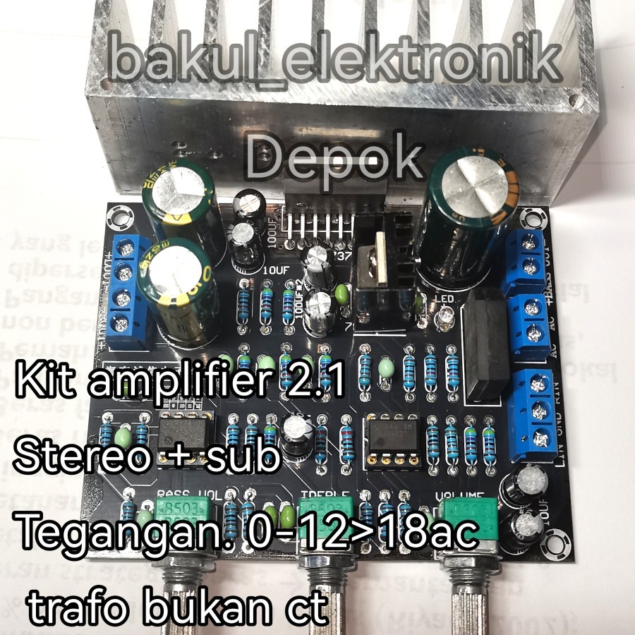 Jual kit amplifier 2.1 stereo +sub tda7379 | Shopee Indonesia