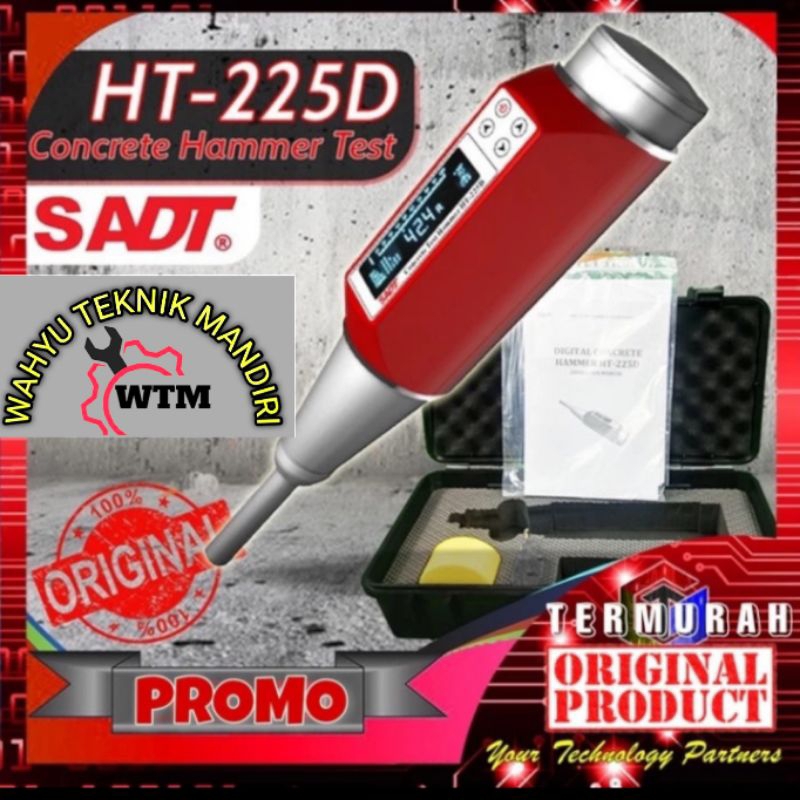 Jual Concrete Hammer Test Digital SADT HT-225D ORIGINAL (Alat Uji Beton ...