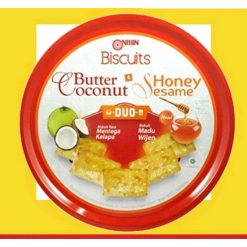 Jual NISSIN BUTTER COCONUT DUO 345GR - BISKUIT LEBARAN | Shopee Indonesia