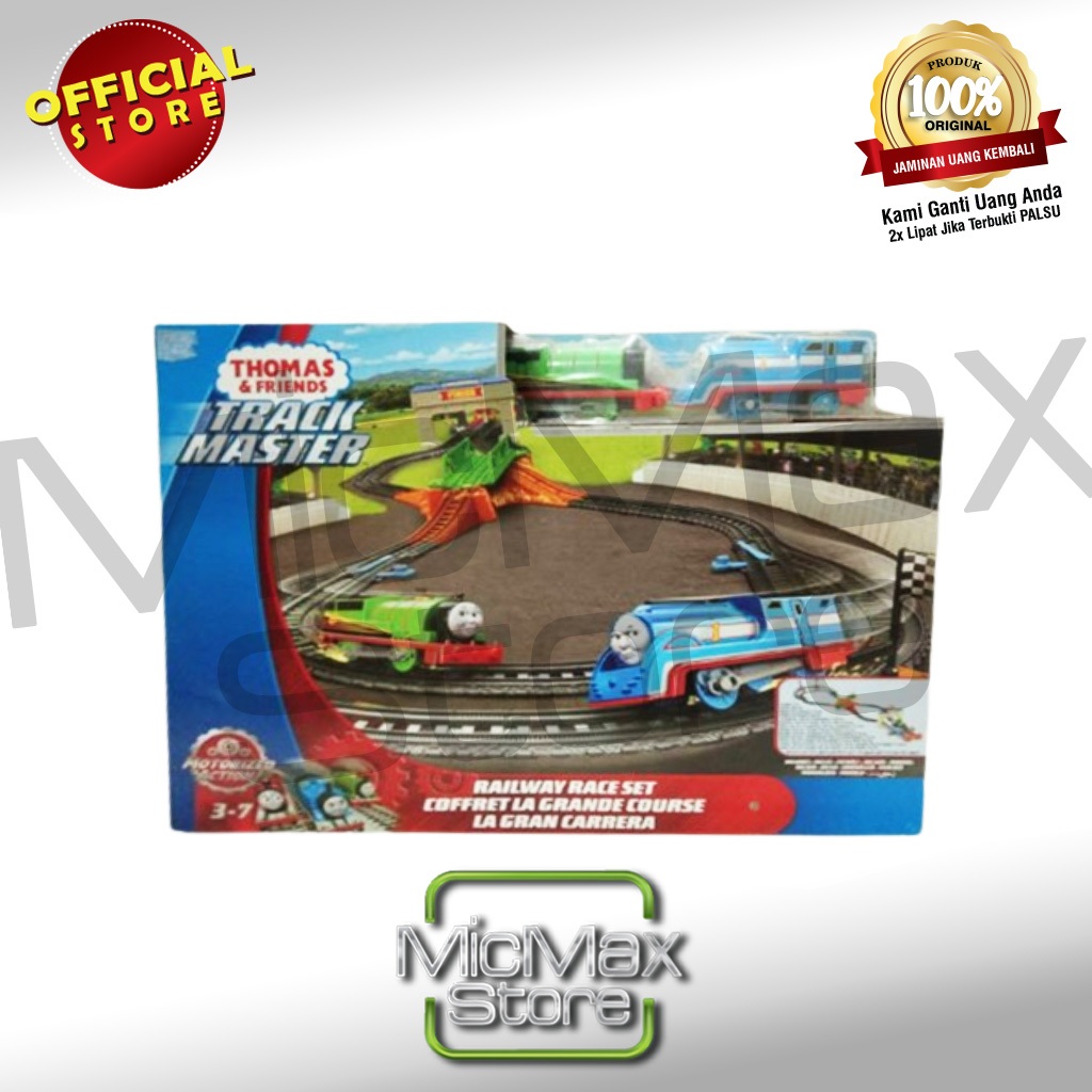 Jual Thomas & Friends Thomas & Percy's Railway Race Set DFM53 | Shopee ...