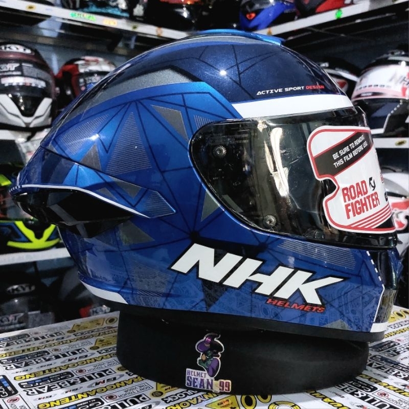 Jual HELM NHK MARK 1 TRIANGLE ALL WARNA FULL FACE SINGLE VISOR ORIGINAL ...