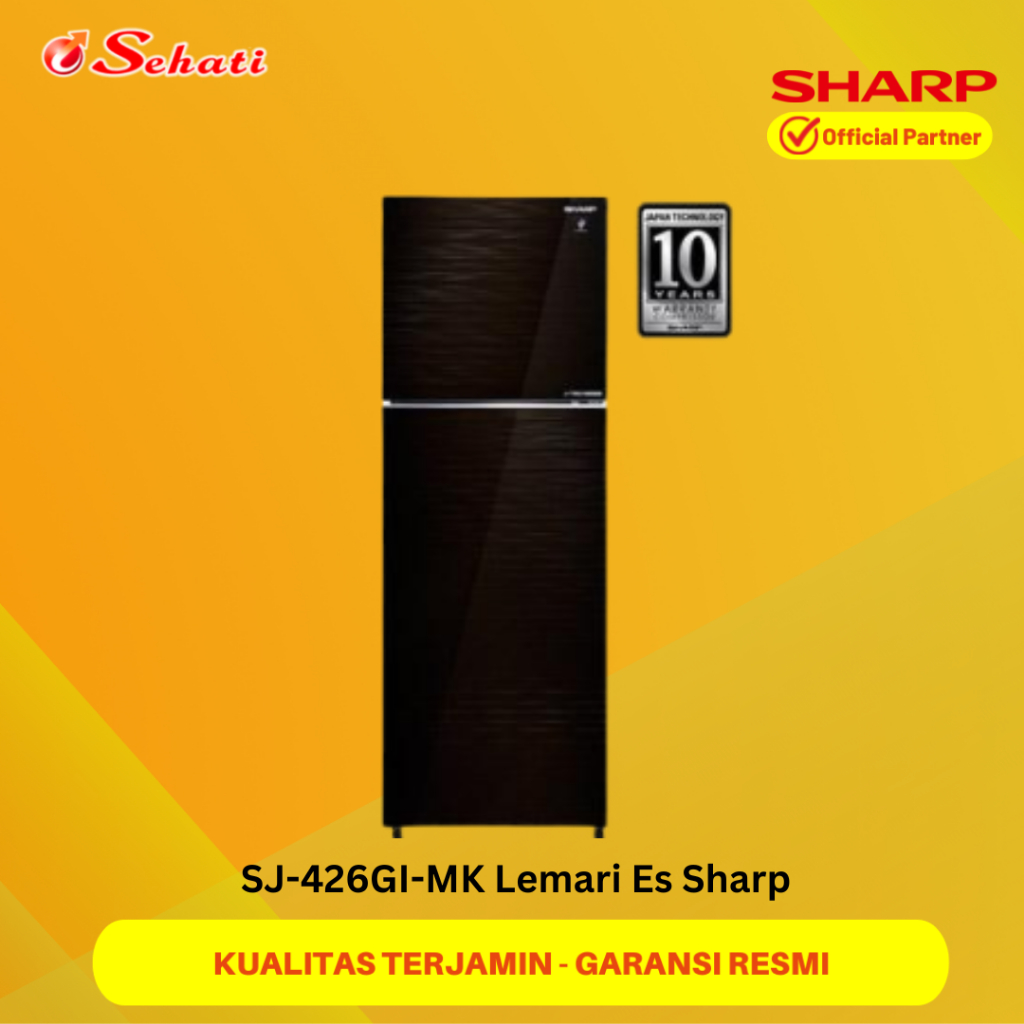 Jual SHARP SJ-426GI-MK Lemari Es Sharp 2 Pintu SJ-426GI-MK Shine J-Tech Inverter Kulkas 2 Pintu ...