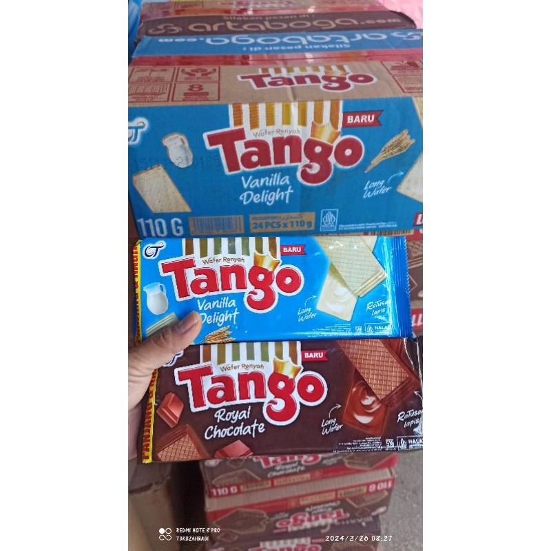 Jual Wafer Tango 110gr 1 Dus isi 24pcs | Shopee Indonesia
