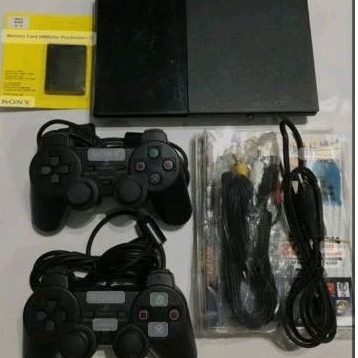 Jual PS 2 + 2 STIK ORI ( BARANG BEKAS ) | Shopee Indonesia