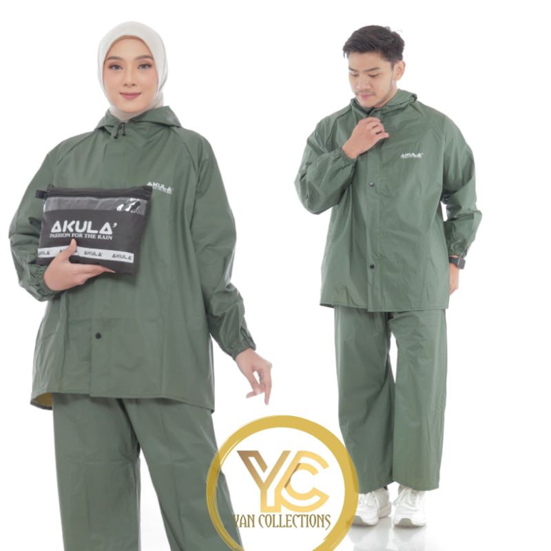 Jual Jas Hujan Raincoat Pria Wanita Dewasa Terbaik By AKULA Tebal Lentur Anti Rembes | Shopee ...