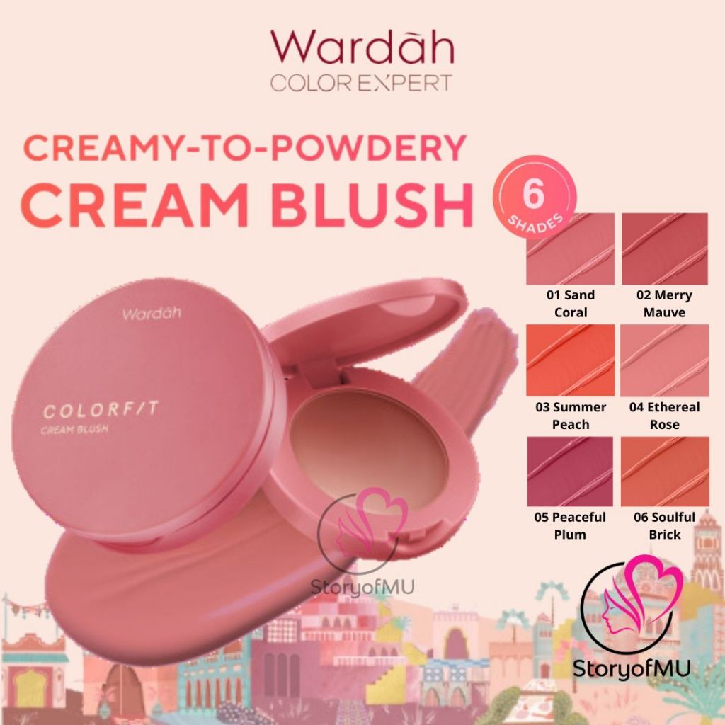 Jual WARDAH Colorfit Cream Blush Intense Pigmented 3gr - Blush On Krim ...