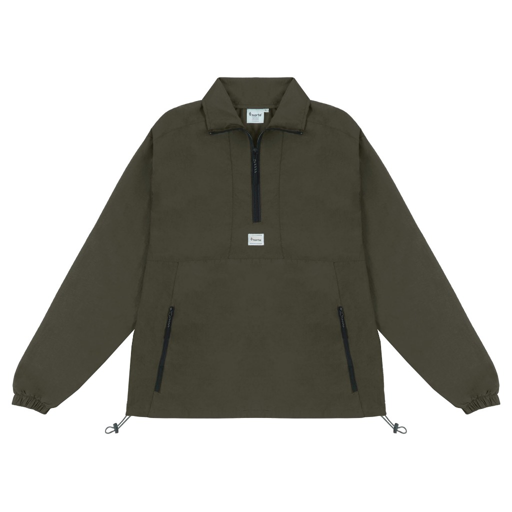 Jual Norte Jacket Windbreaker Halfzip Packable Brazza - Green - Taslan ...
