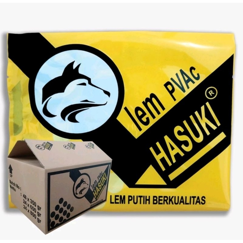 Jual Lem Putih PVac Hasuki 600 Gram Lem Kayu Putih Berkualitas | Shopee ...