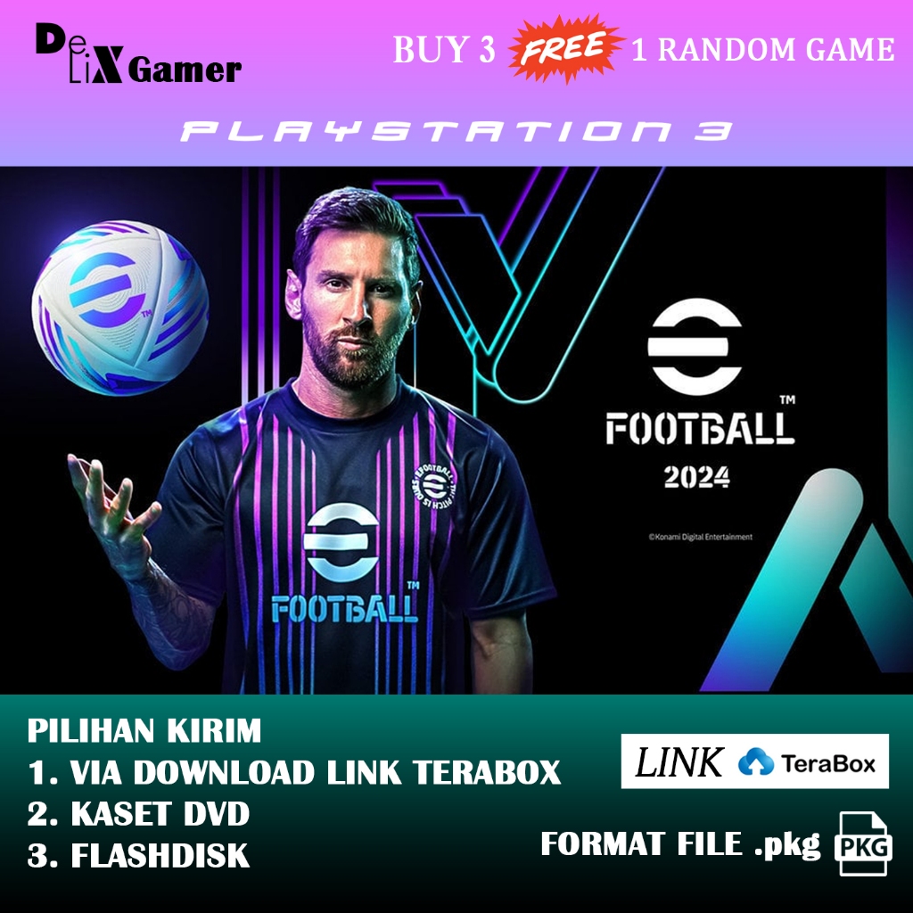 Jual Pro evolution soccer PES 2023-2024 PS3 PS 3 Playstation 3 PKG ...