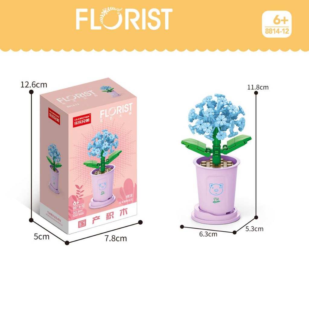 Jual Mainan Bricks Flower Bunga DIY Susun Edukasi Mainan Nano Block ...