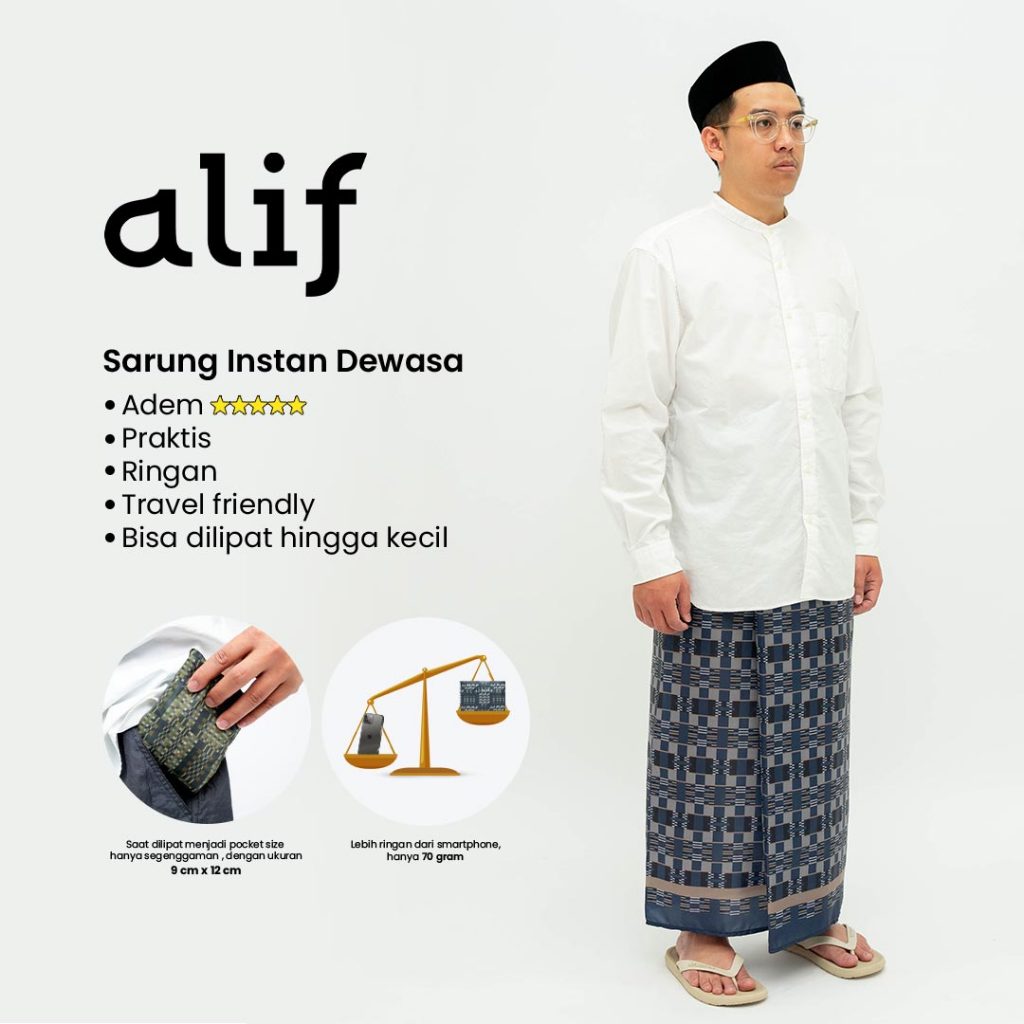 Jual Alif Modern Wear - Sarung Motif instan Dewasa Parasut Premium ...