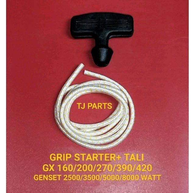 Jual Grip Starter+Tali Mesin Engine GX 120/GX 160/GX 420 Dan Genset 2500/8000 Watt | Shopee ...