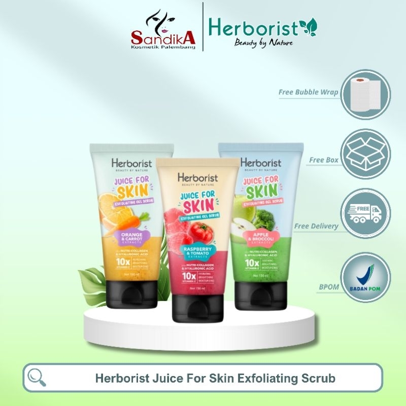 Jual Herborist Juice For Skin Exfoliating Gel Scrub Series | Shopee Indonesia