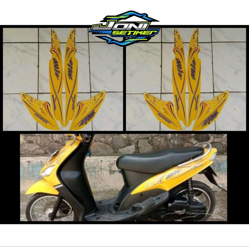 Jual Stiker Striping Lis Les Bodi Motor Mio Sporty 2004 2005 Kembang ...