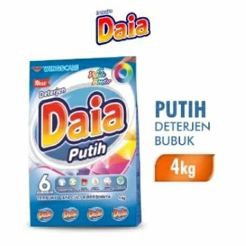 Jual Daia PUTIH 4 kg detergent bubuk deterjen laundry | Shopee Indonesia