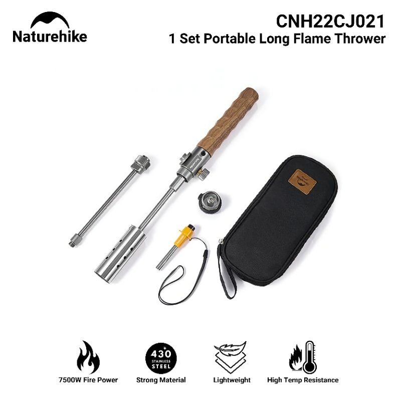 Jual BLOWTORCH NATUREHIKE CNH22CJ021 LONG FLAME THROWER STAINLESS STEEL ...