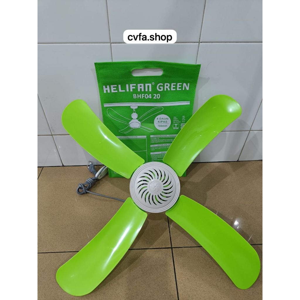 Jual Kipas Angin Gantung Helifan Green 20 Watt - Kemasan Hemat ...