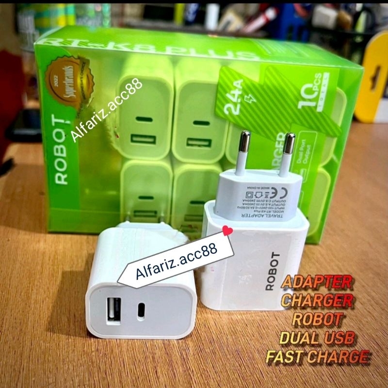 Jual ces cesan / kepala charger robot RTK8 PLUSADAPTER CHARGER DUAL ...