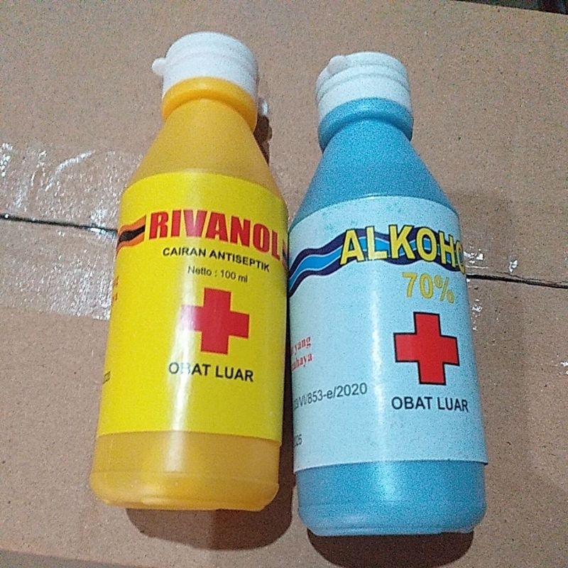 Jual Alkohol 70% 100ml, Rivanol 100ml | Shopee Indonesia