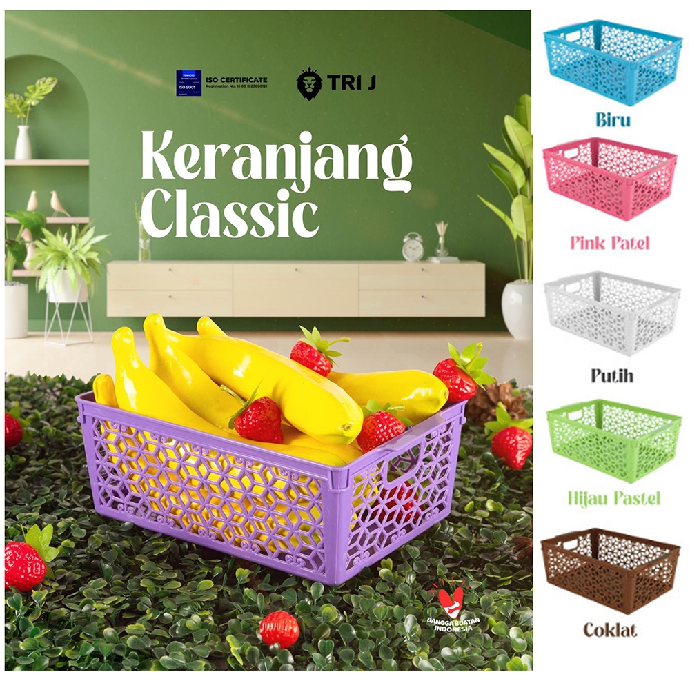 Jual Keranjang Plastik Serbaguna Classic Mini Box Container Penyimpanan ...