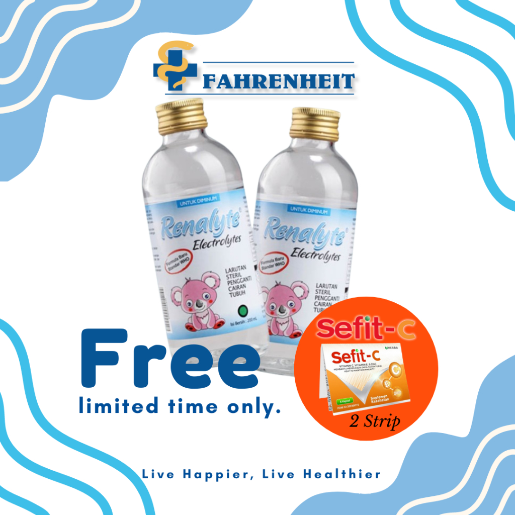 Jual Renalyte Larutan Dehidrasi penganti cairan tubuh by Fahrenheit ...