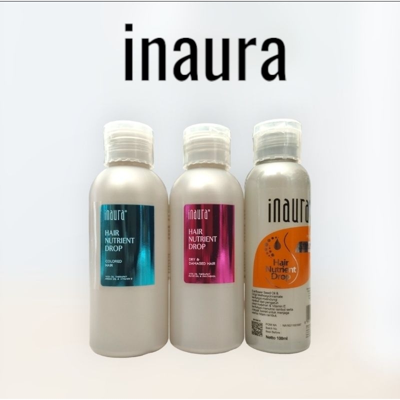 Jual INAURA Hair Vitamin Nutrient Drop 100ml & 8ml | Shopee Indonesia