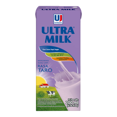 Jual ULTRA MILK Susu UHT Taro 200 ml | Shopee Indonesia