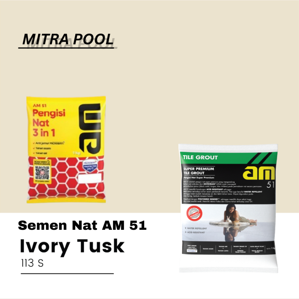 Jual Nat Keramik AM 51 AM51 | Pengisi Nat | Tile Grout 3 in 1 Anti ...