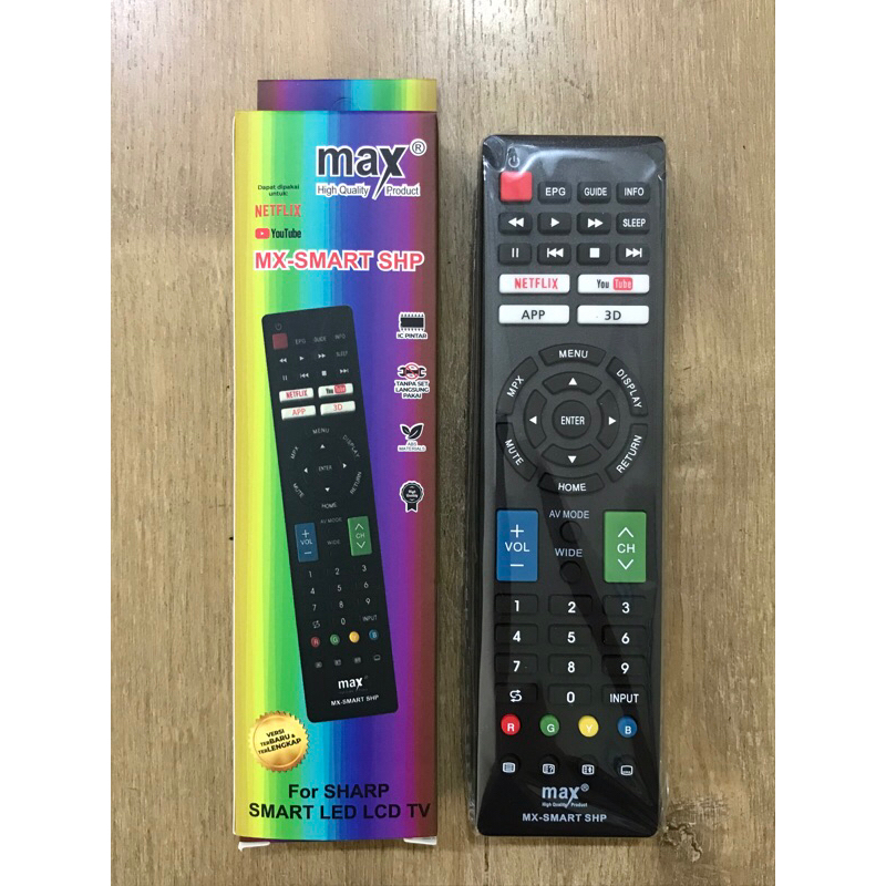 Jual Remote LCD LED Sharp Smart MAX | Shopee Indonesia
