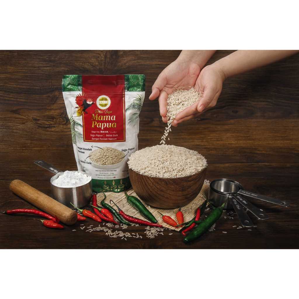 Jual Beras Sagu Mama Papua "ORIGINAL" 1KG (Reseller) | Shopee Indonesia