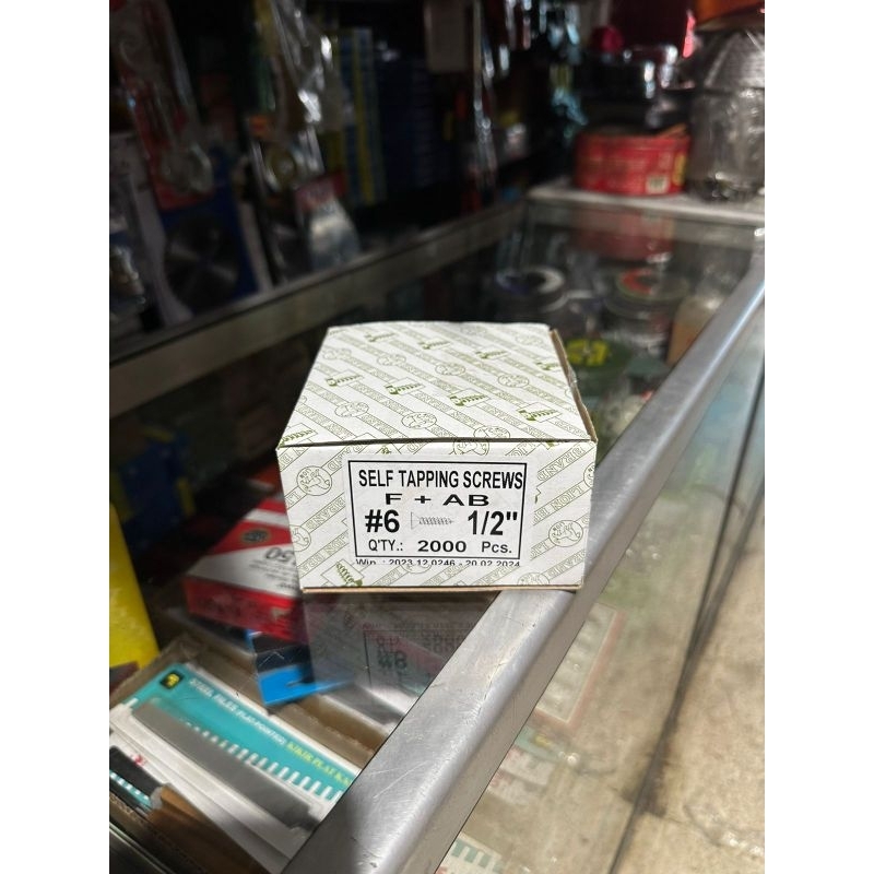 Jual (1 Kotak 2000 PCS) Sekrup Tap Tapping Screw FAB FH Kepala Rata ...