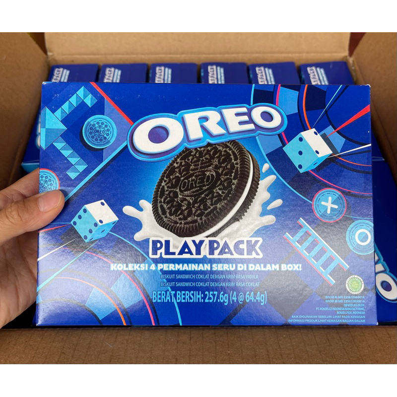 Jual agen distributor makanan ringan snack biskuit oreo playpack vanila ...