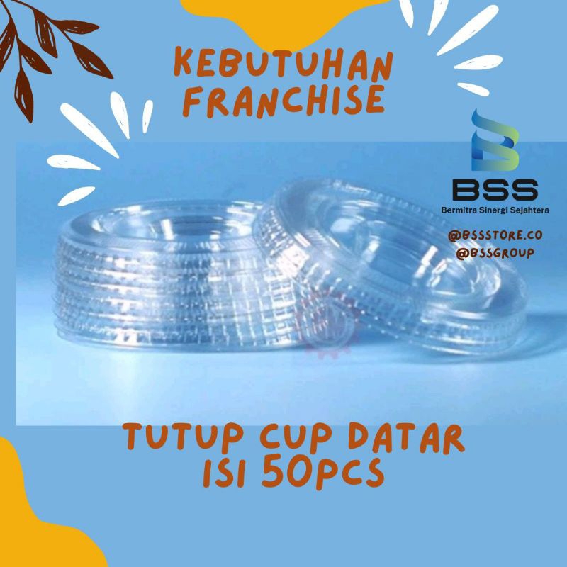 Jual TUTUP CUP DATAR ISI 50pcs / bisa digunakan untuk ukuran cup 18 OZ ...