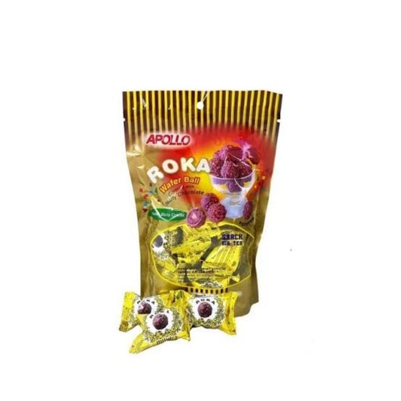 Jual Roka Apollo Coklat Crispy Crunchy Ball Pouch | Shopee Indonesia