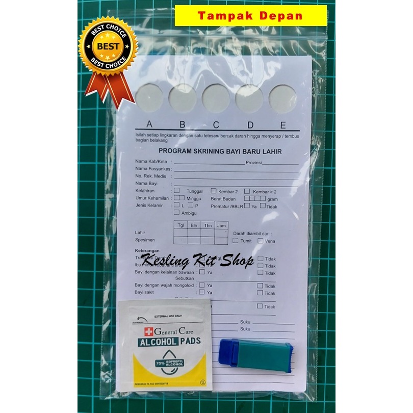 Jual Kertas SHK KIT / Kertas Speciment SHK Kit/ Kertas Skrining ...