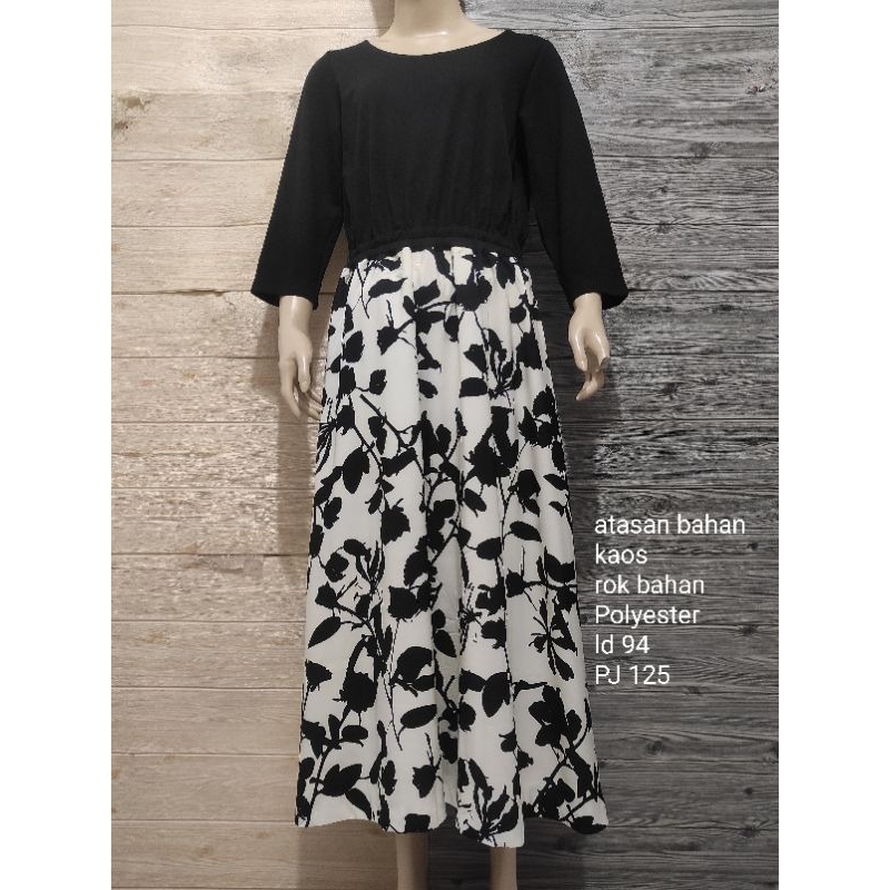 Jual Dress panjang/Dress vintage/Dress bunga bunga | Shopee Indonesia