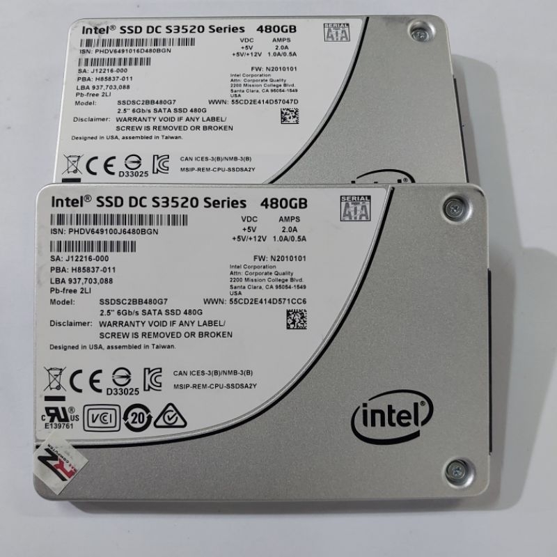 Jual SSD 480GB 2.5 Sata III INTEL - Ssd 480Gb 2.5inch Sata 3 Second Original | Shopee Indonesia
