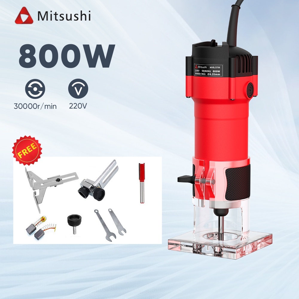 Jual Mitsushi Mesin Kayu Trimmer 800w / Wood Trimmer - Router Kayu ...