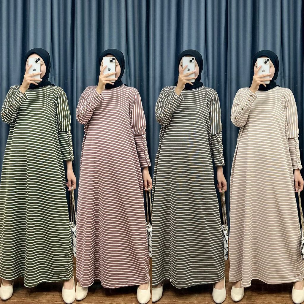 Jual GAMIS SALUR INARA MODEL BATWING BAHAN KNIT PREMIUM ALL SIZE | Shopee Indonesia